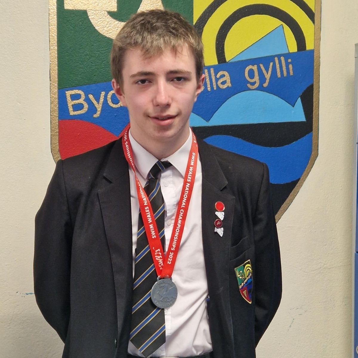 Looe Community Academy - Alex wins a Silver medal in the 50m Breaststroke