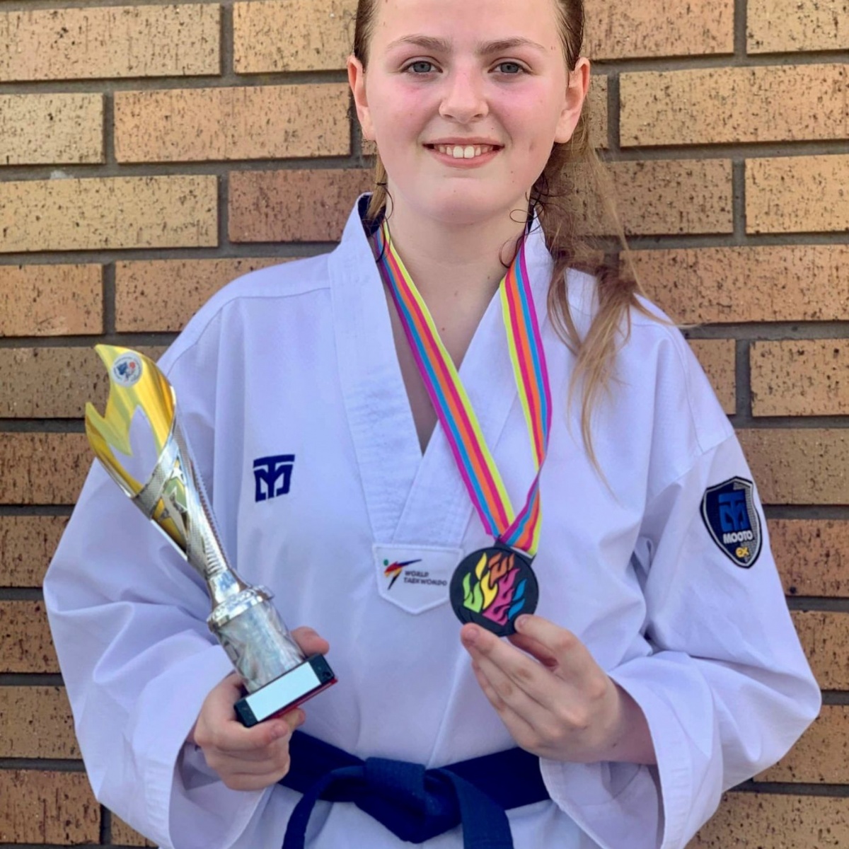 Looe Community Academy - Sian wins in her first GB Taekwondo circuit event